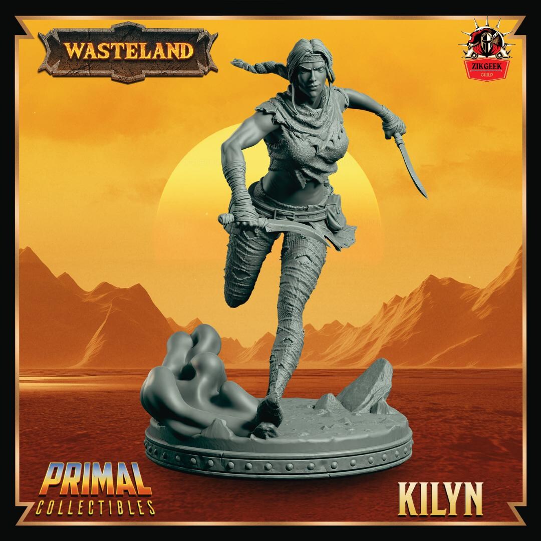 Female Elf Kilyn Rogue Miniature: 28/32/38mm Fantasy RPG Mini for Dnd ...