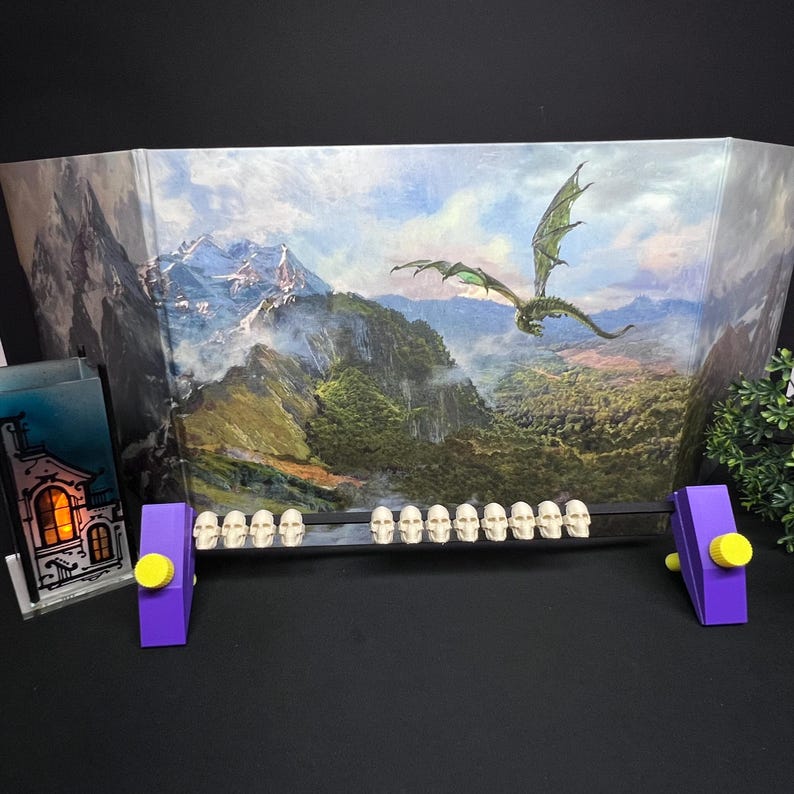 DM Screen Skull Tracker, Dnd Health Abacus, TTRPG Fear & Hope Counter ...