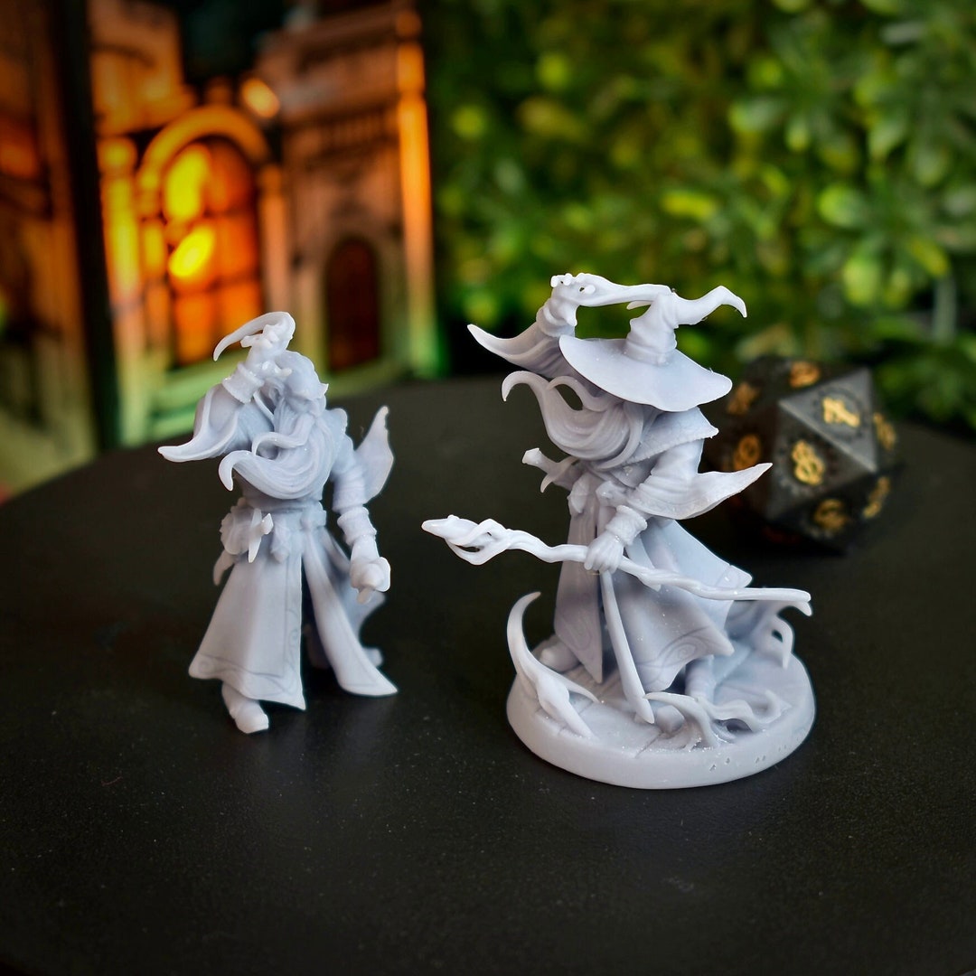 Human Wizard, Mage, Sorcerer Fighter Miniature Dungeons and Dragons ...