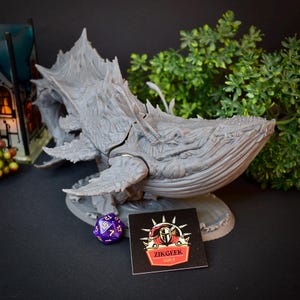 Queen Leviathan Miniature: 28/32/38mm Fantasy RPG Mini for Dnd, TTRPG ...