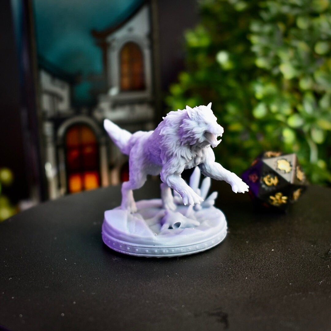 Giant Wolf, Animal Enemy Miniature Dungeons and Dragons Mini Hero Quest ...