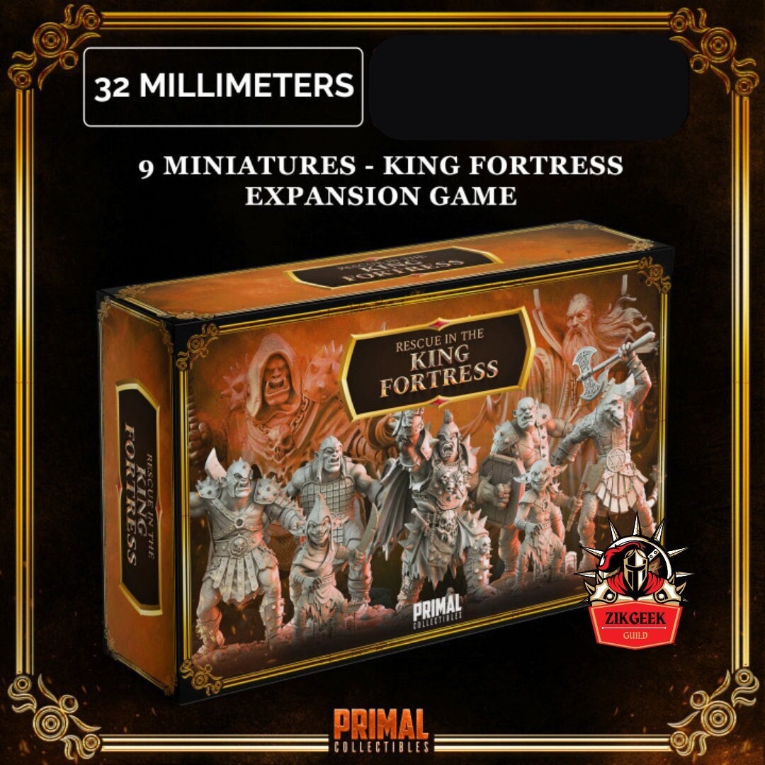 Return of the King Fortress Set: 28/32/38mm Fantasy RPG Miniatures for ...