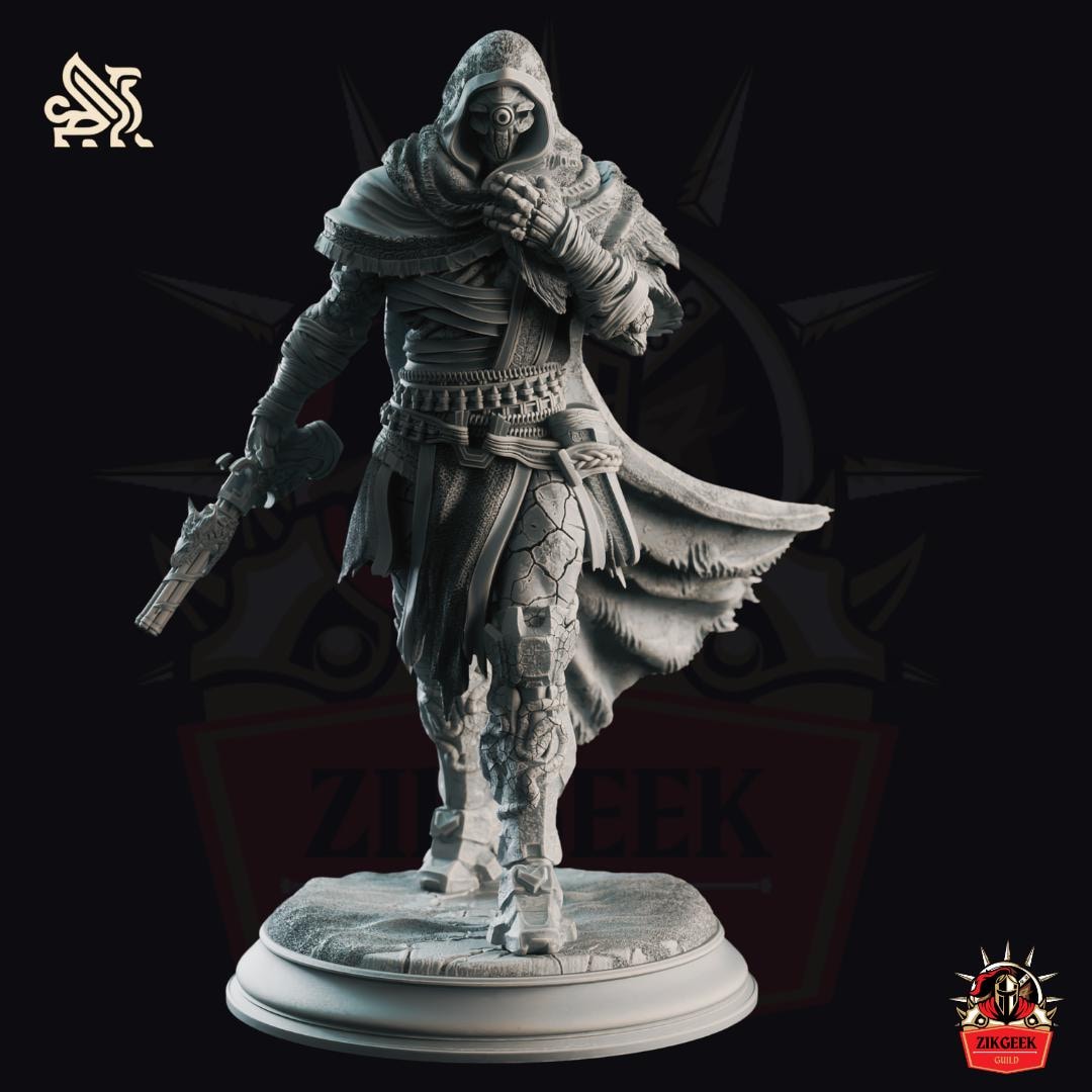 Warforged Gunslinger Hunter Ranger Dnd Miniature Dungeons and Dragons ...