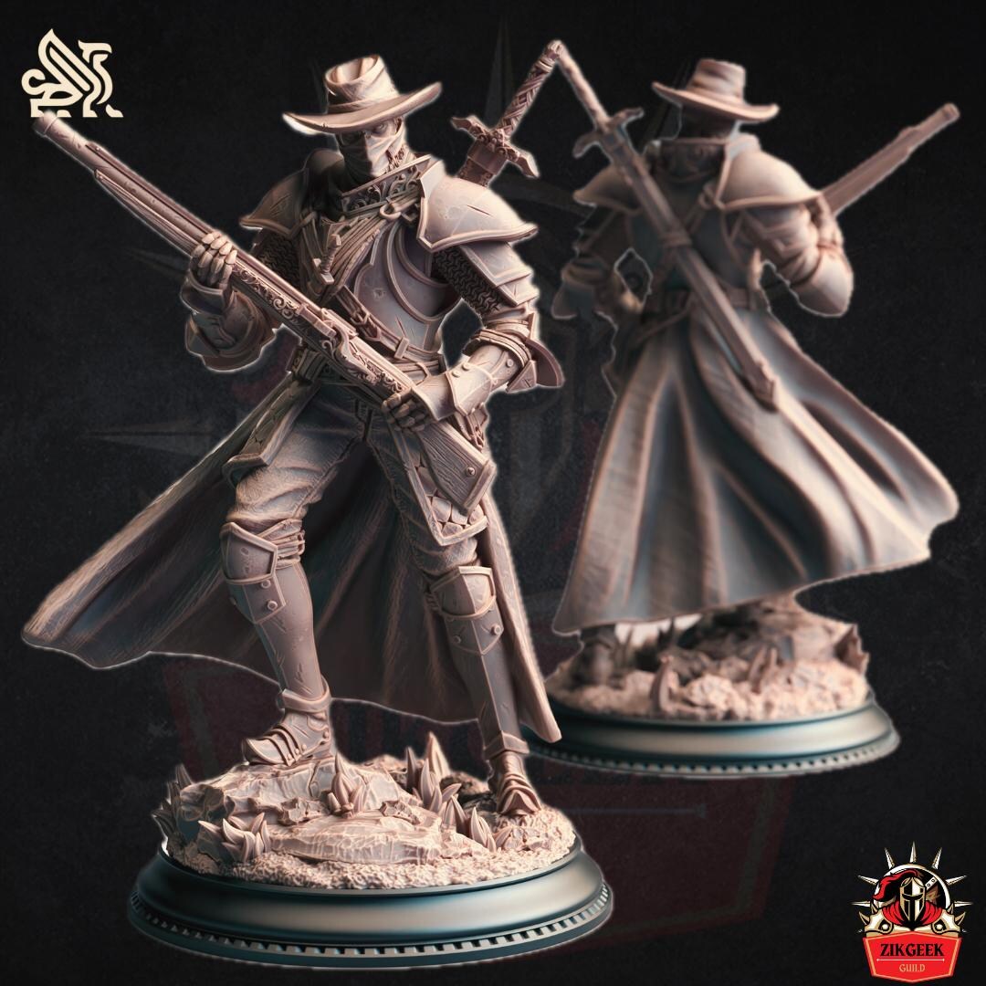 Inquisitor Gunslinger Ranger Fighter Enemy Dnd Miniature Dungeons and ...