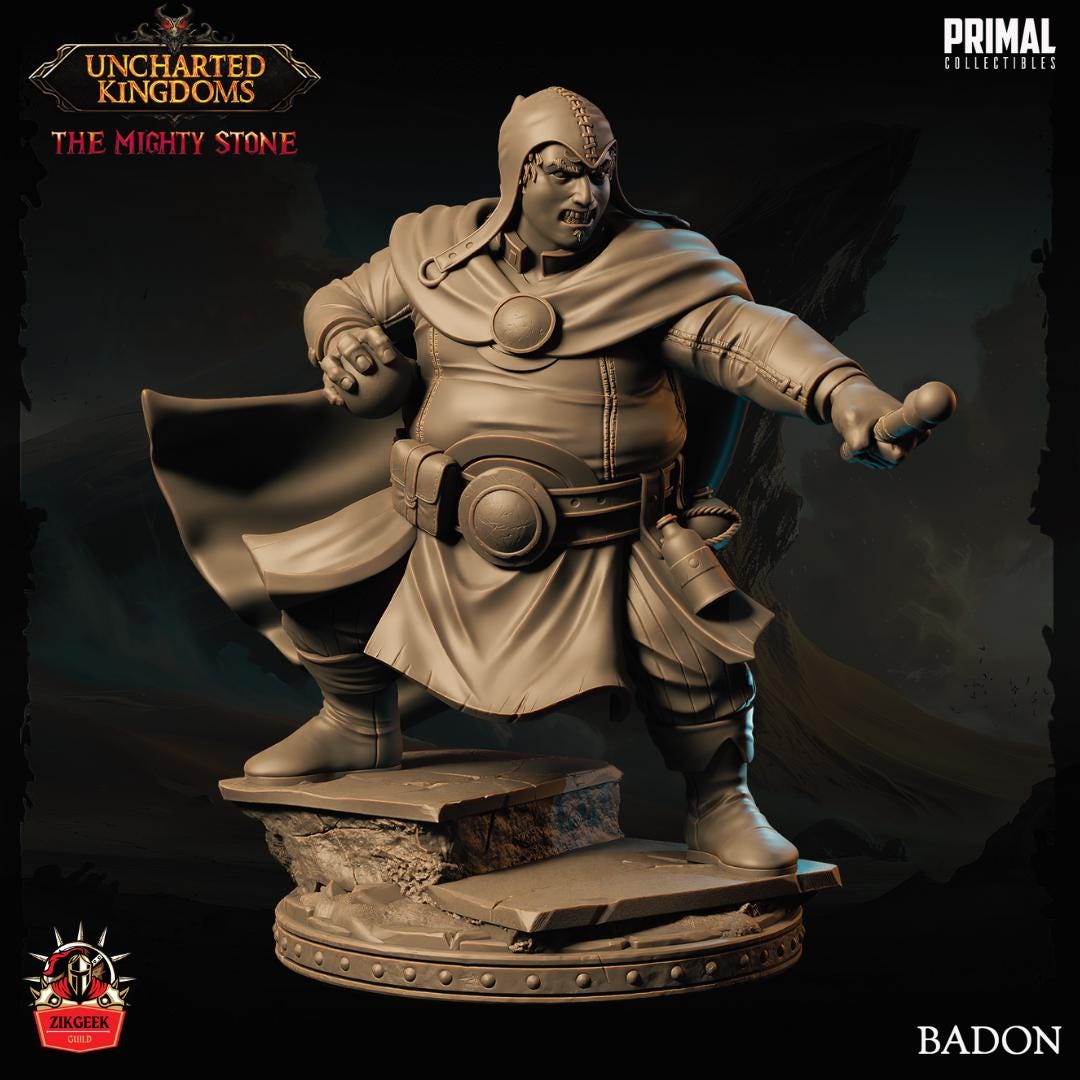 Human Male Mage, Wizard Miniature: 28/32/38mm Fantasy RPG Mini for Dnd ...