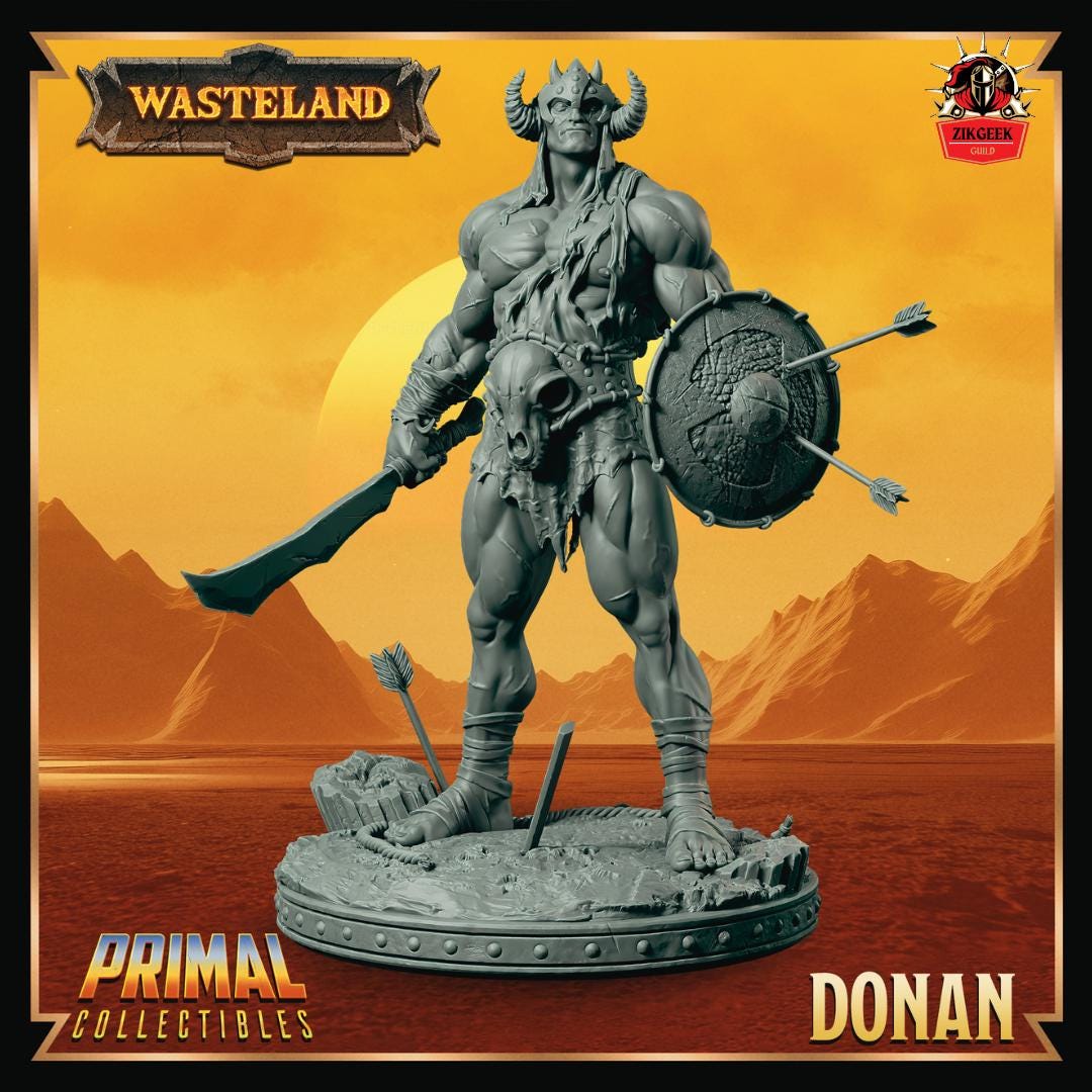 Human Gladiator Donan Dnd Miniature Hero for Dungeon Quest Board Game ...
