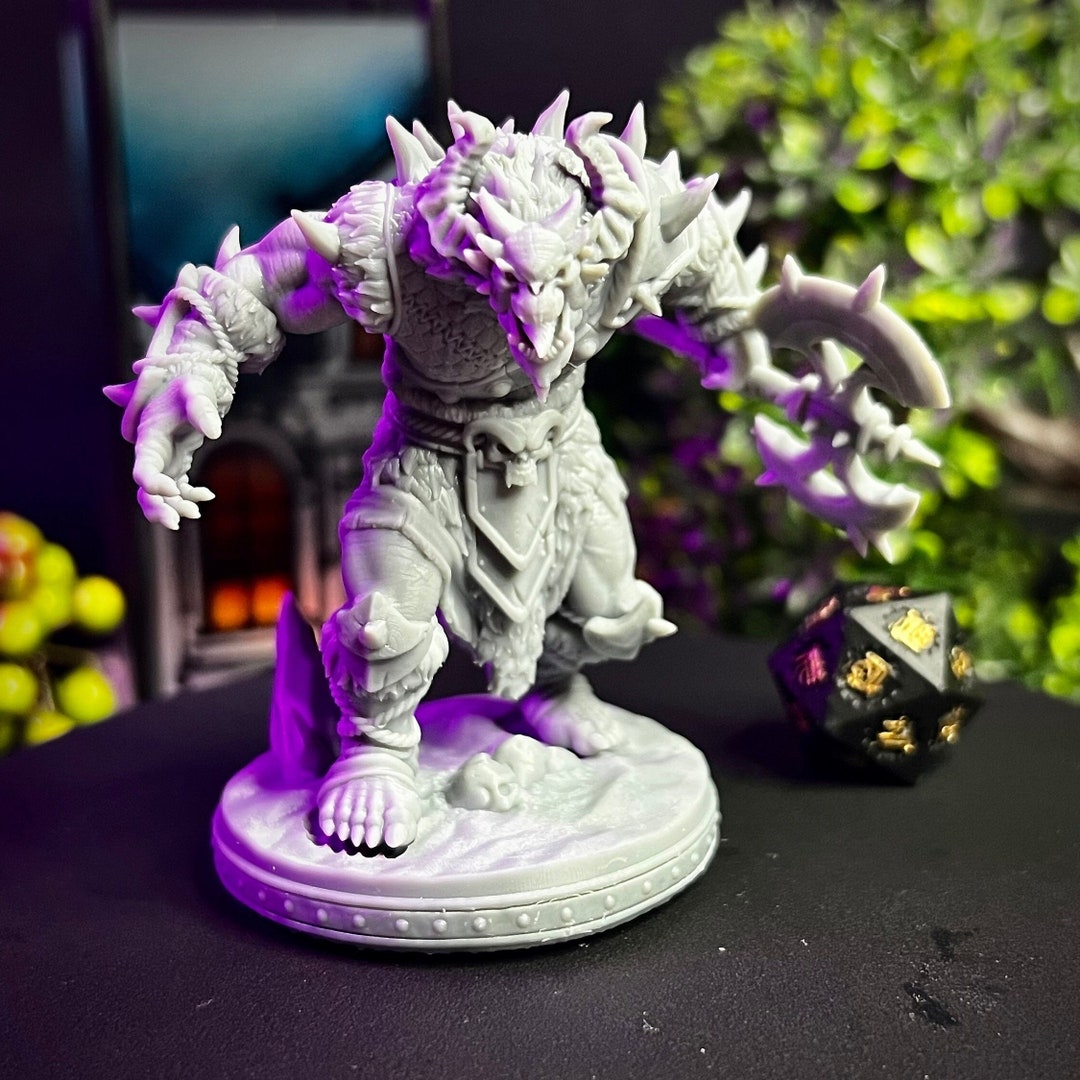 Demon With Axe Classic Dnd Enemy Miniature, Masters of Dungeon Hero ...