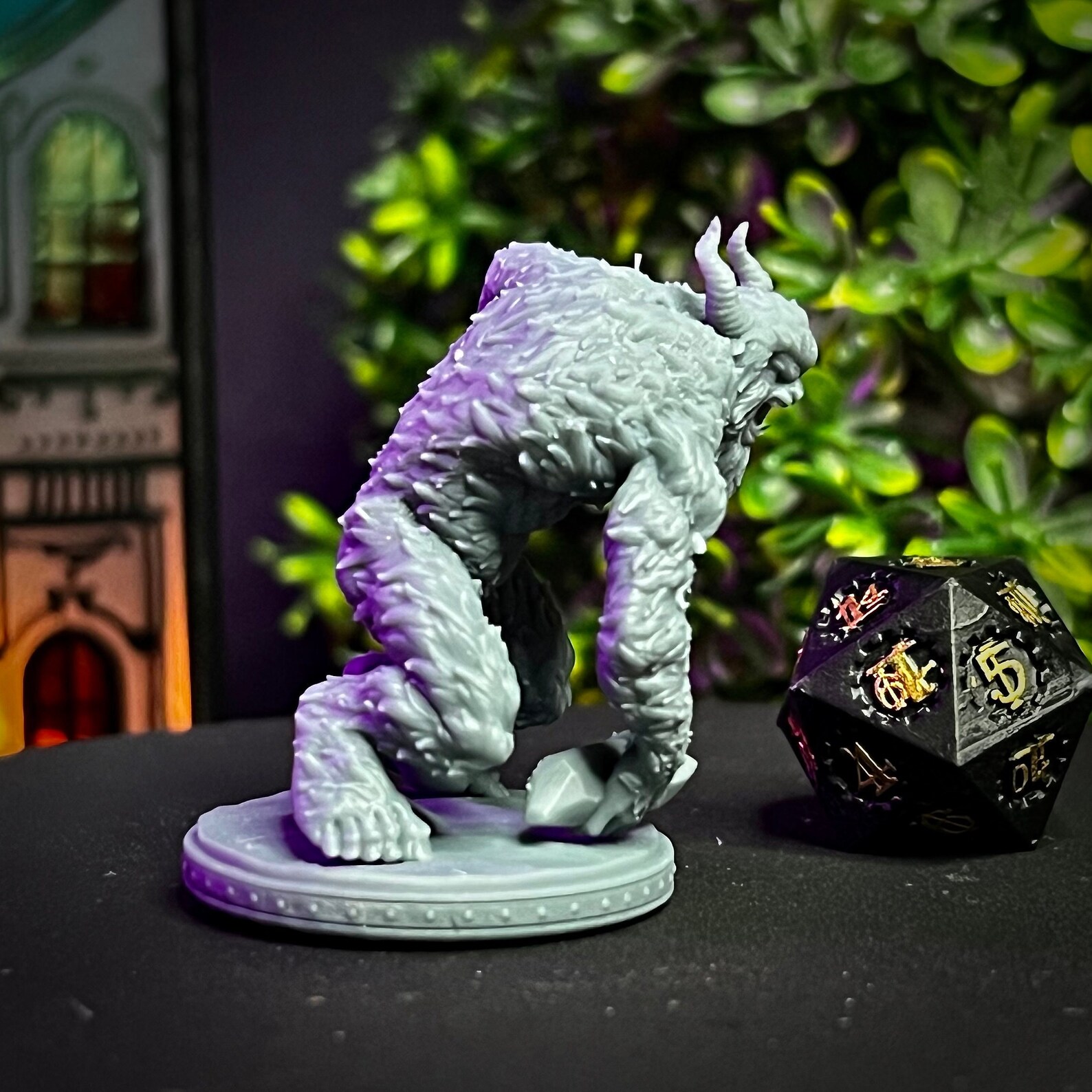 Wild Snow Yeti Monster Miniature: 28/32/38mm Fantasy RPG Mini for Dnd ...