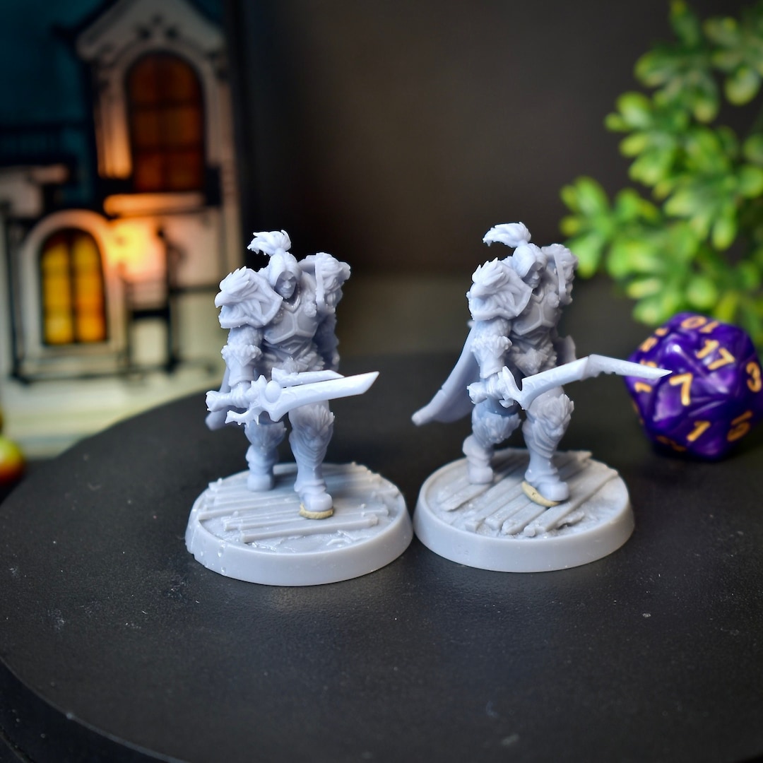 Alliance King Warrior Miniature: 28/32/38mm Fantasy RPG Mini for Dnd ...