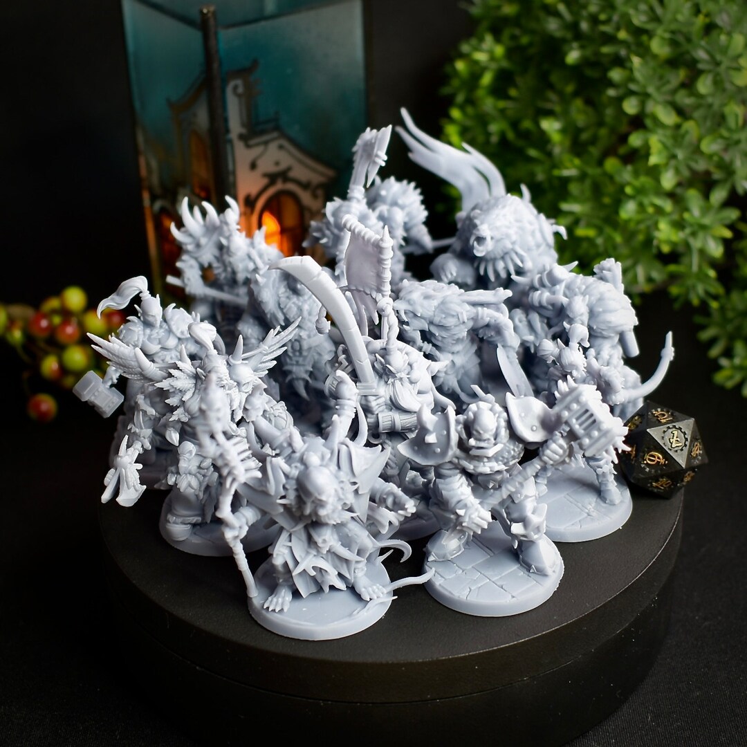 Orcs Warrior Fighter Rogue Shaman Wizard Warlock Bundle Dnd Enemy ...