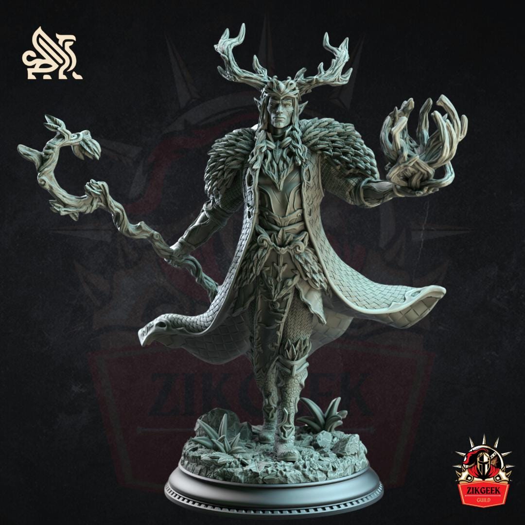 Fey Touched Elven Lord Miniature: 28/32/38mm Fantasy RPG Mini for Dnd ...