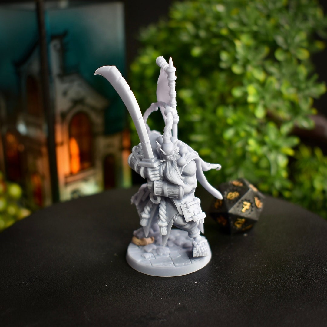 Orc Swordmaster Dnd Enemy Miniature, Hero Quest RPG, Tabletop Game ...