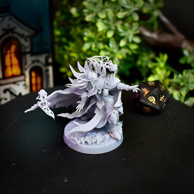 Elven Wizard, Mage, Sorcerer Miniature, Dnd Miniature, Tabletop RPG ...