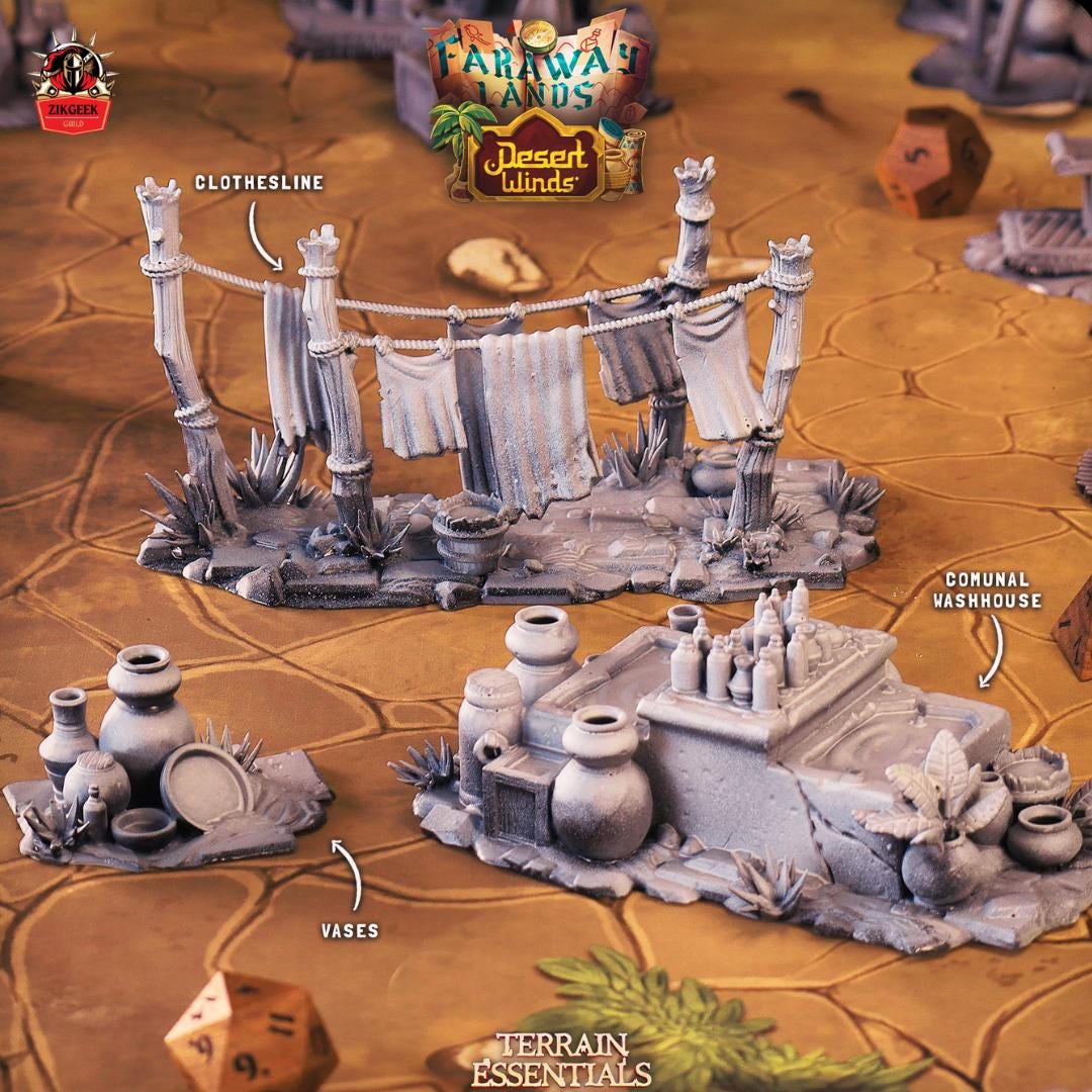 Sultans Laundry Arabia Terrain Desert Winds Furniture Miniature ...