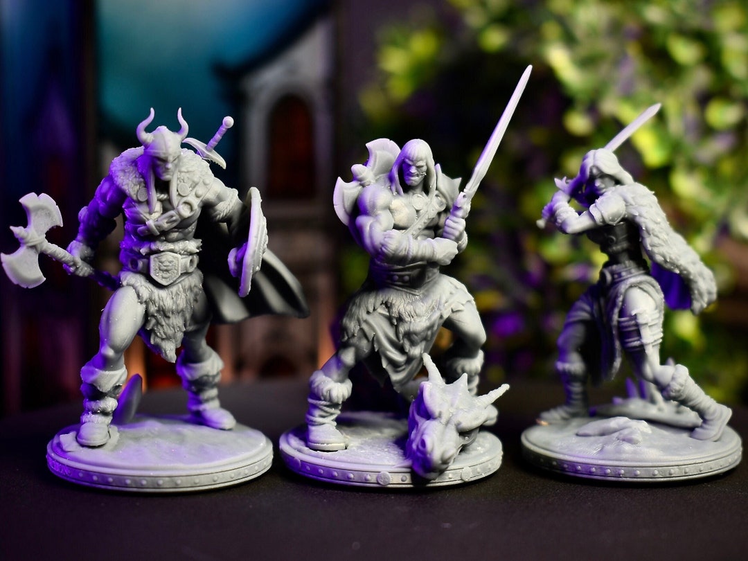 Humans Barbarians Valkyrie Classic Dnd Miniature Masters of - Etsy