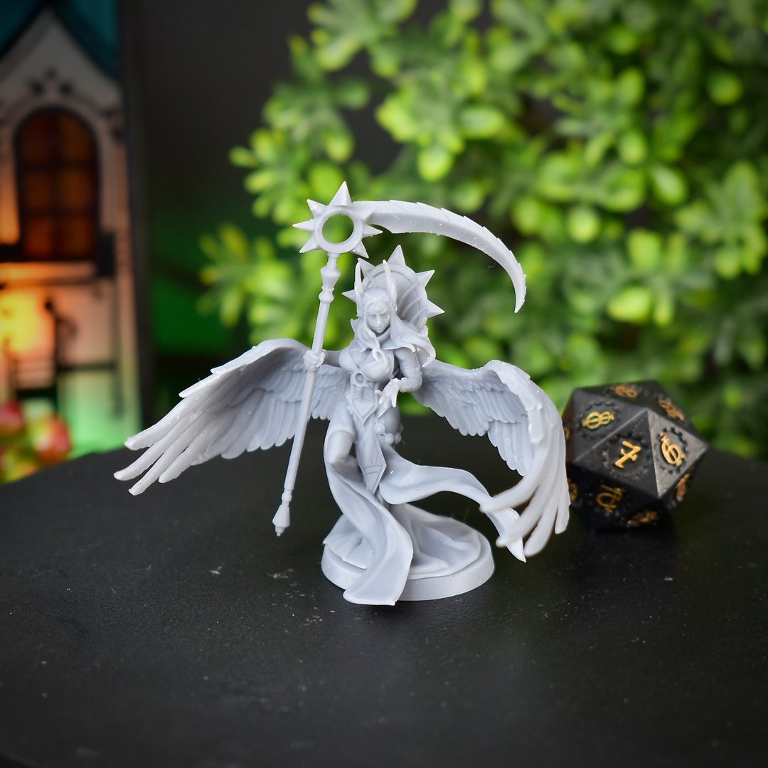 Fallen Angel Female Boss Monster Miniature – Fantasy RPG Hero Enemy for ...