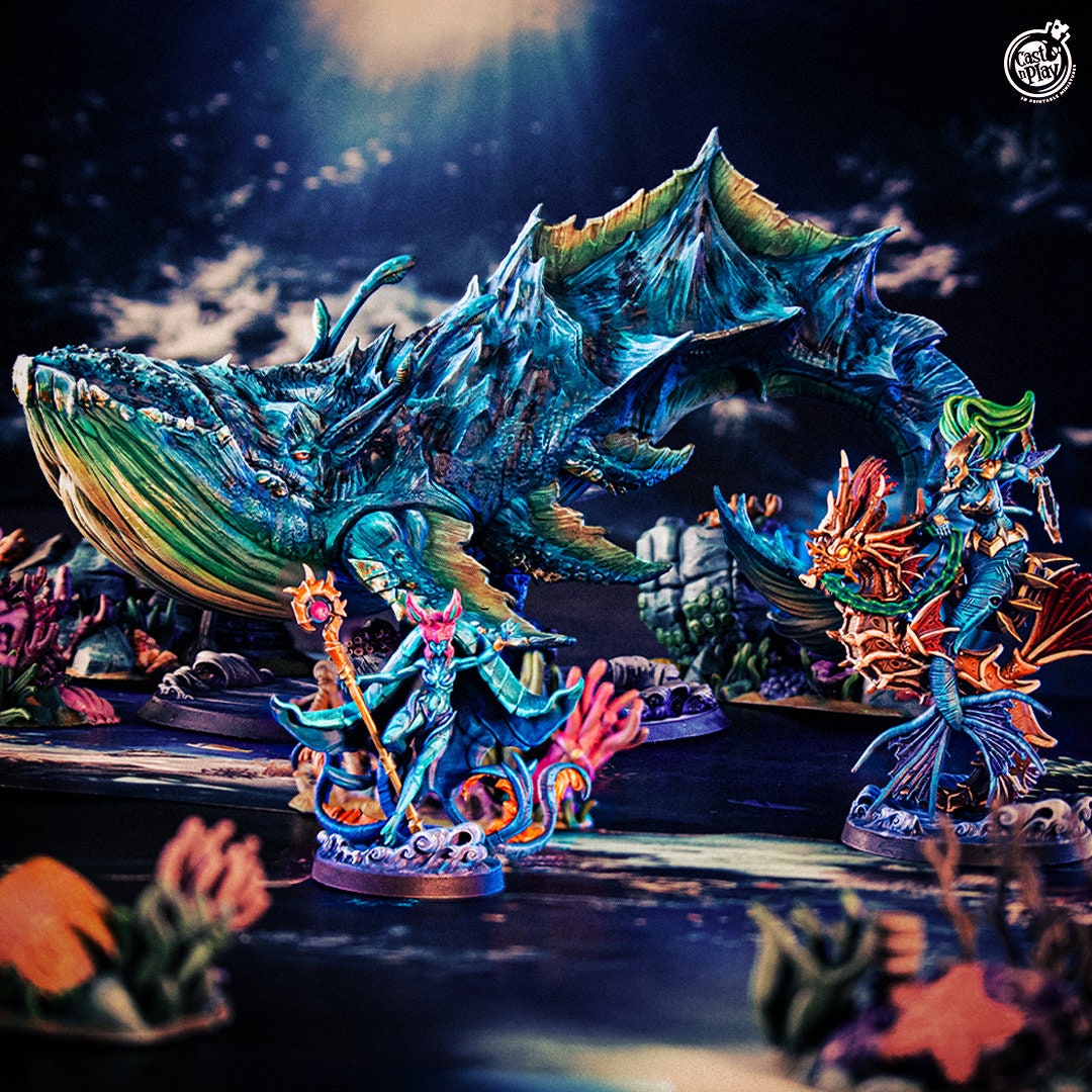 Deep Sea Valkyries Merghouls Ocean Terrain Dnd Tabletop Game - Etsy