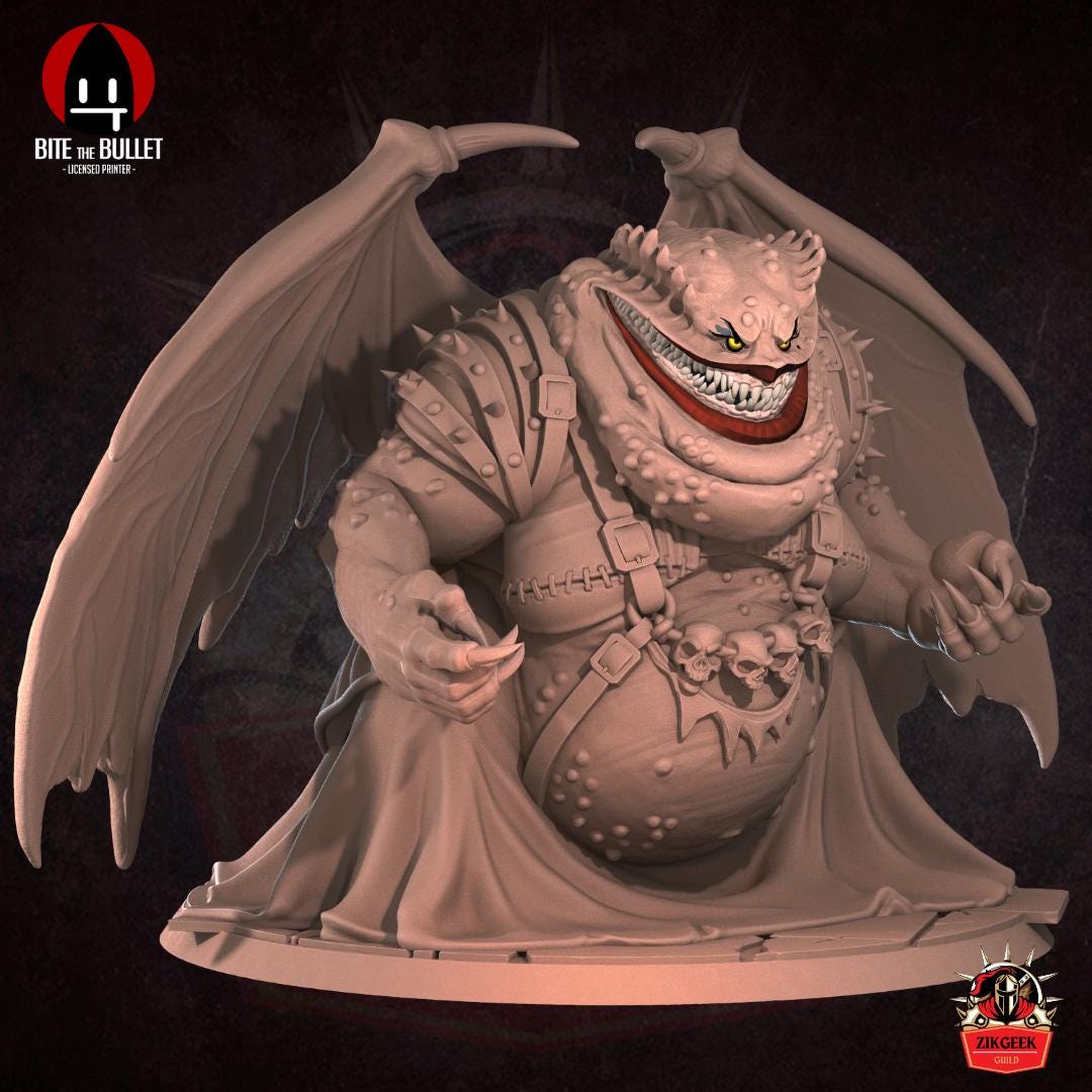 Giant Paeliryon Demon Horror Miniature: 28/32/38mm Fantasy RPG Mini for ...