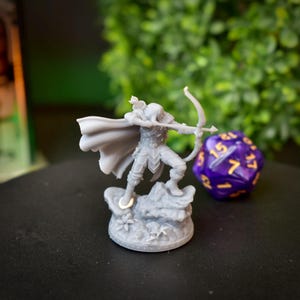 Dark Elf Ranger Archer Dnd Miniatures, Dungeons and Dragons Mini, Hero ...
