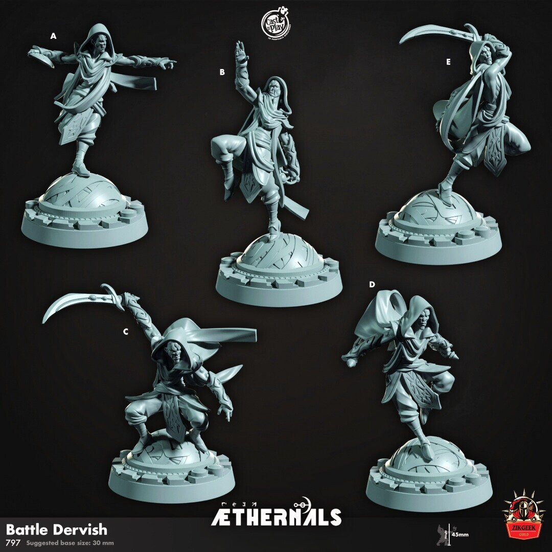 Knight, Warrior Dnd Fighter Miniature, Hero Dungeon Quest, Tabletop ...