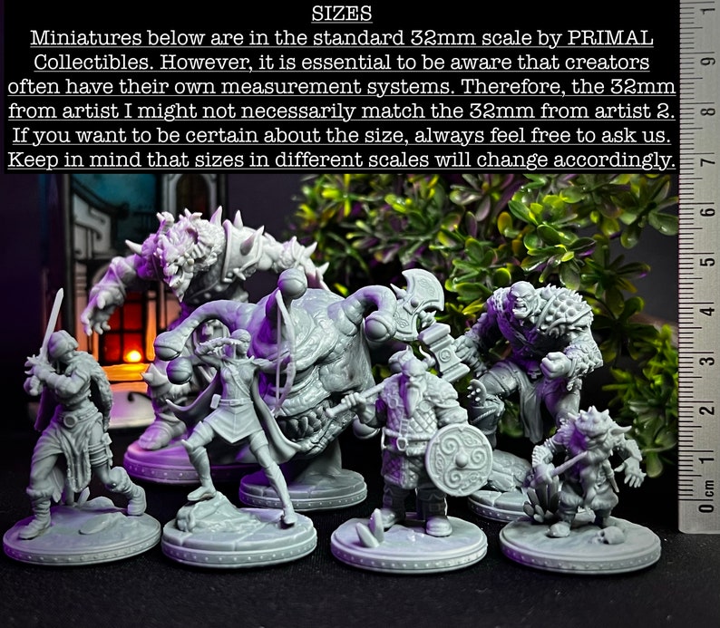 Ghoul Monster Creature Miniature: 28/32/38mm Fantasy RPG Mini for Dnd ...