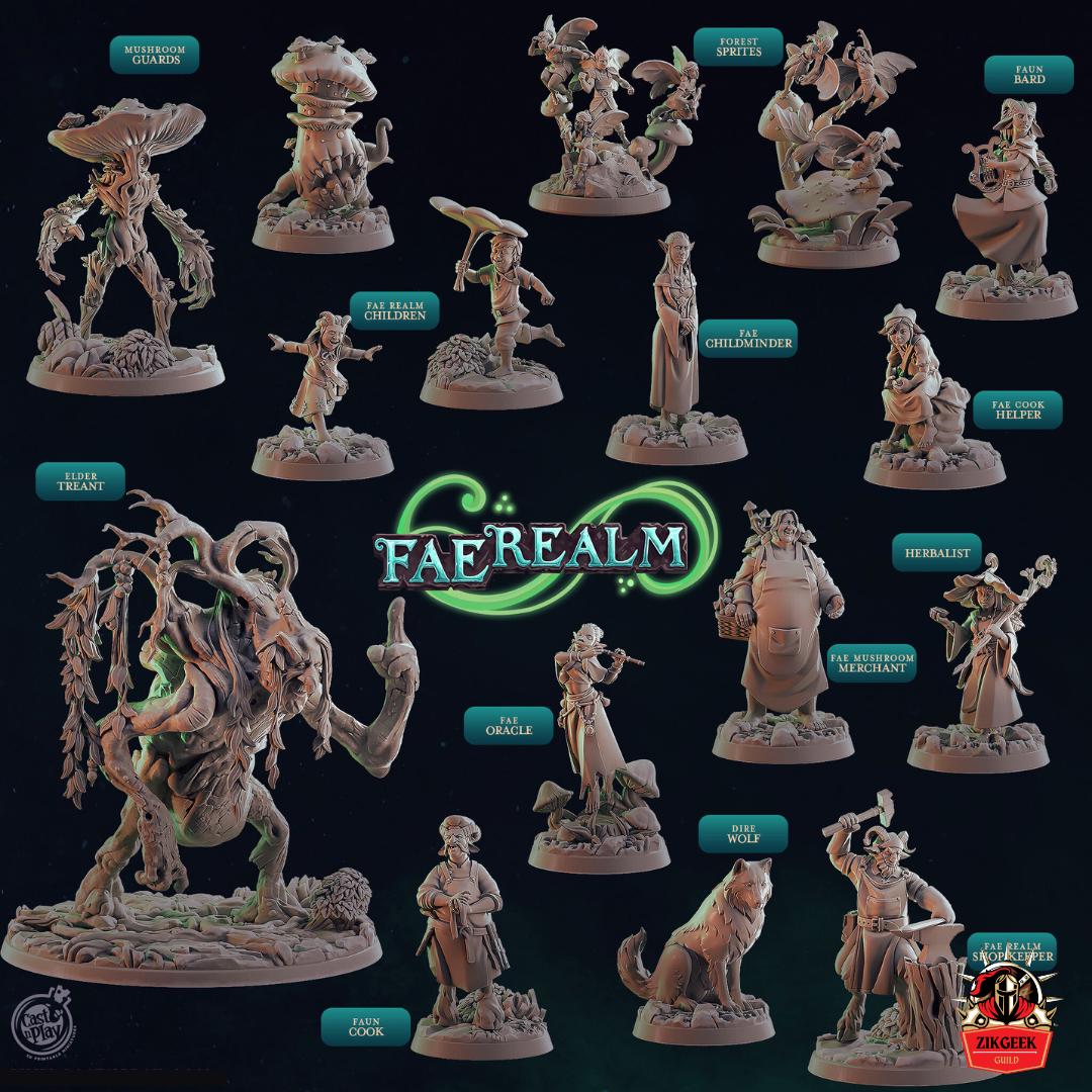 Forest Sprites Miniature: 28/32/38mm Fantasy RPG Mini for Dnd, TTRPG - Etsy