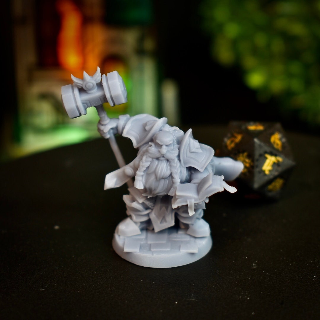 Dwarf High Priest Dnd Miniature, Hero Quest RPG, Painting Mini, Wow ...