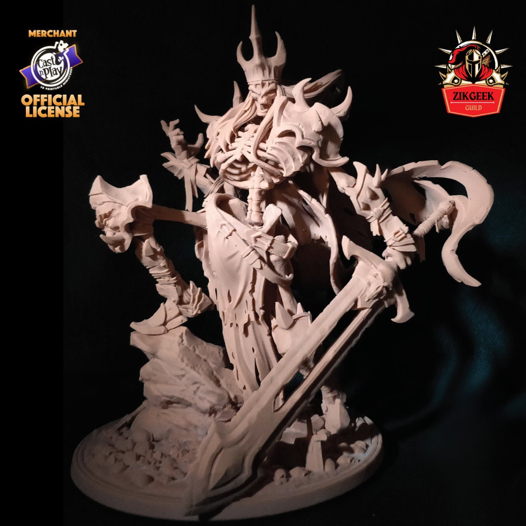 Skeleton King Dnd Tabletop Game Miniature RPG Dungeons and - Etsy