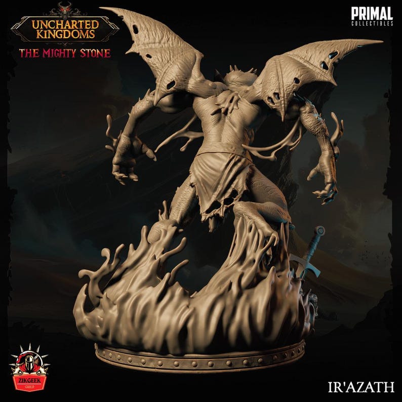 Ir'azath Demon, Gargoyle, Imp Miniature: 28/32/38mm Fantasy RPG Mini ...