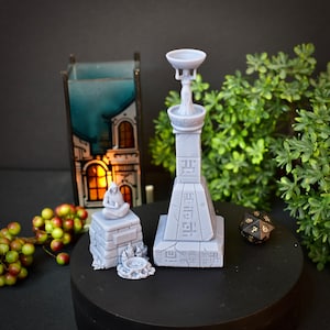 Temple Statues, Columns, Shrines Terrain: 28/32/38mm Fantasy RPG Mini ...