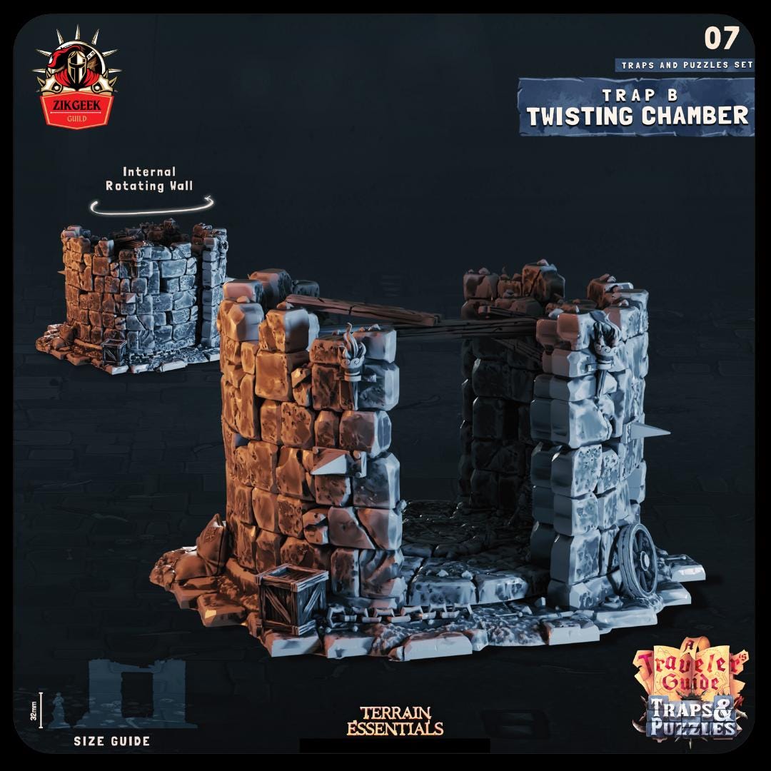 Twisting Chamber Traps and Puzzles Furniture Terrain Miniature Dungeons ...