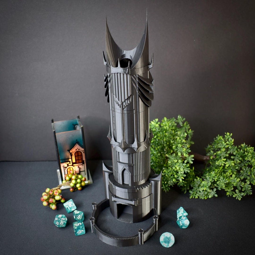 Mordor, Barad-dur Foldable Dice Tower: for Dnd, TTRPG, and RPG Gaming ...