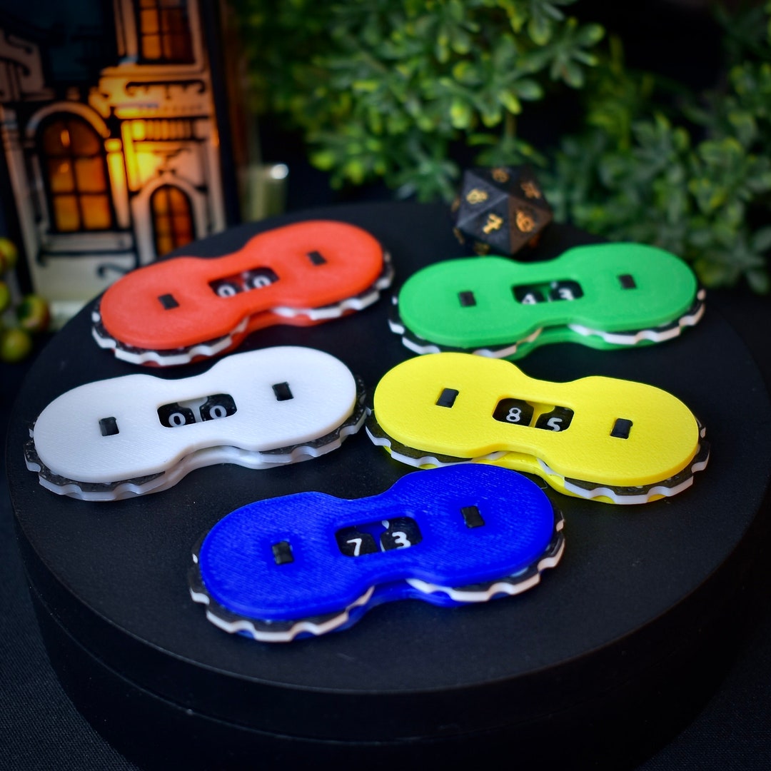 3D Printed Life Counter: Dnd MTG Tabletop RPG HP Tracker - Etsy