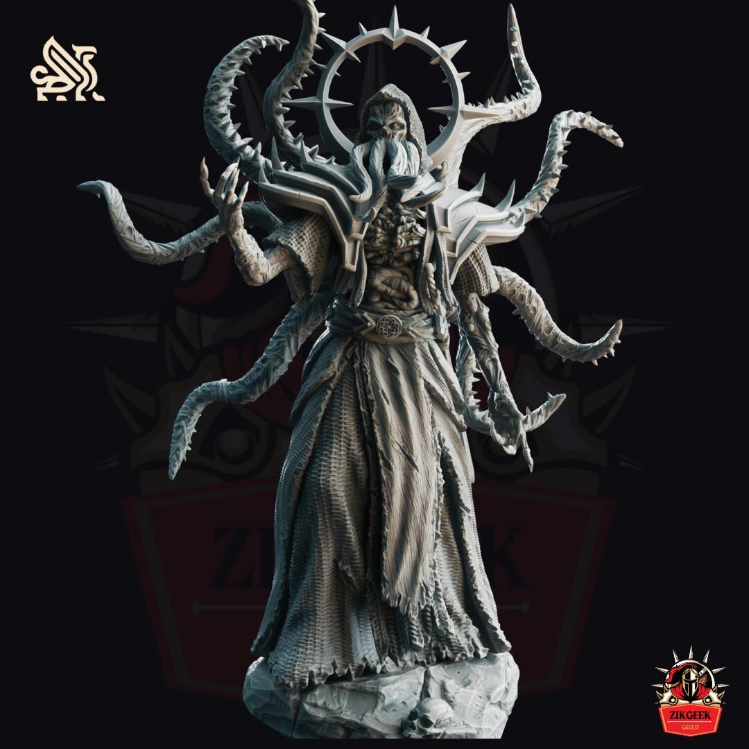 Elder Lich Flayer Fighter Enemy Dnd Miniature Dungeons and Dragons Mini ...