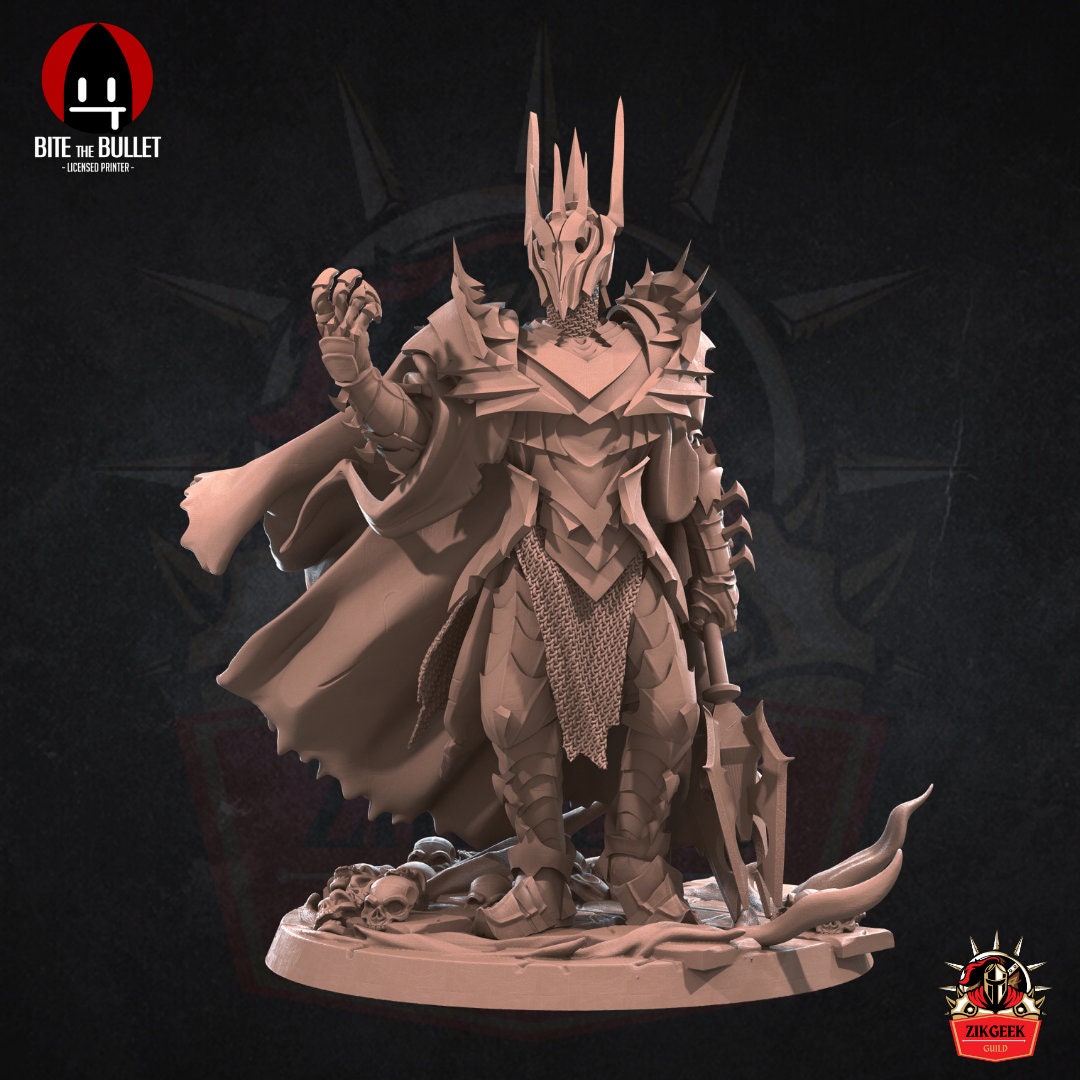 Dark Lord Boss Miniature: 28/32/38mm Fantasy RPG Mini for Dnd, TTRPG - Etsy