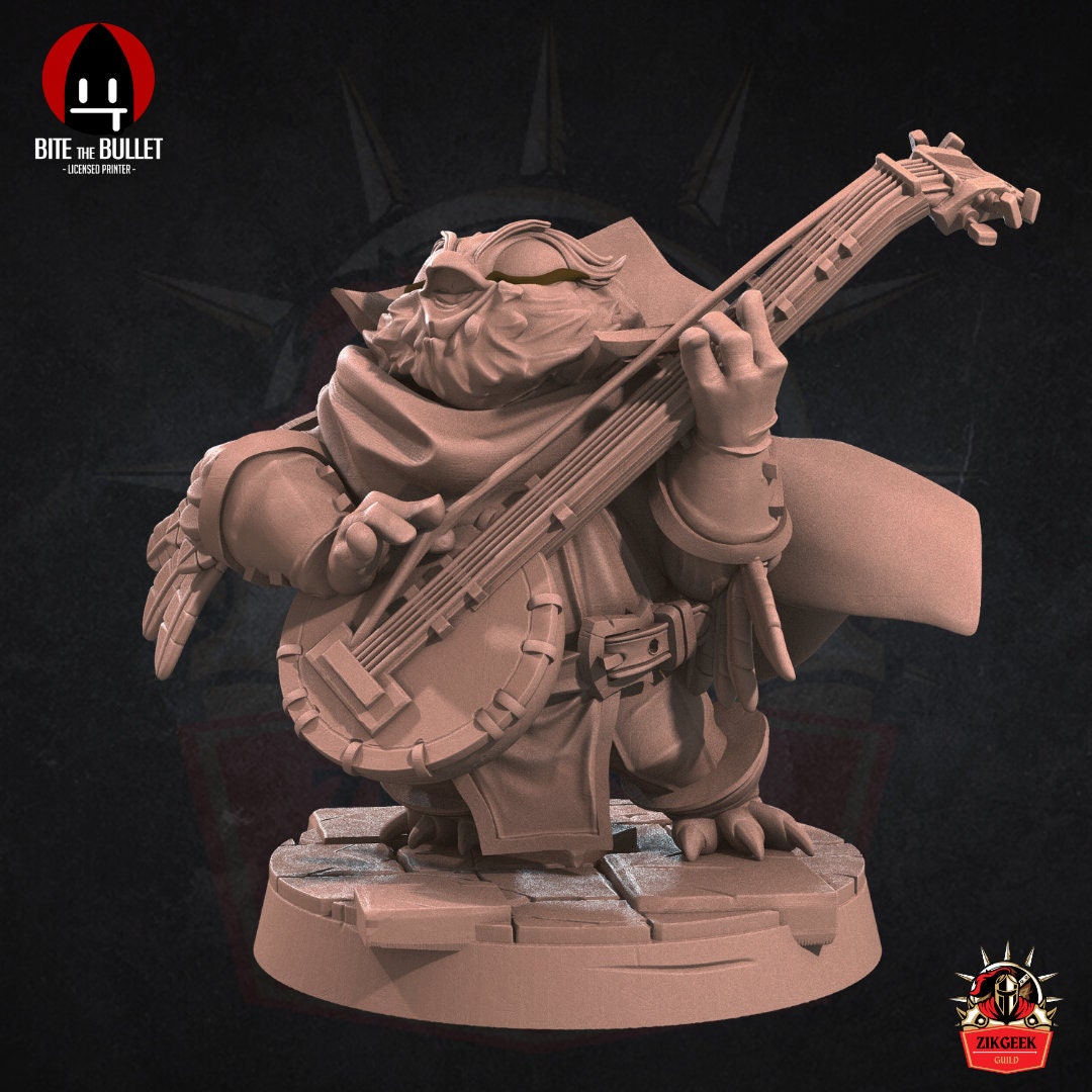 Owl Bard Dnd Fighter Dnd Miniature, Dungeons and Dragons Mini, Hero ...