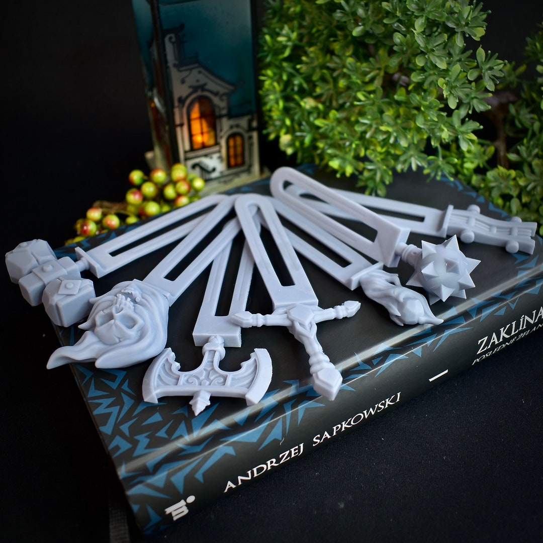 Dnd Bookmark Warrior, Knight, Fighter, Wizard Set Miniature, Dungeons ...