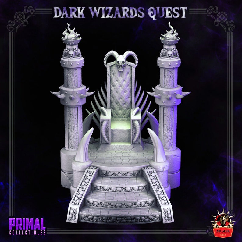 Dungeon Bone Throne Dnd Terrain Miniature Hero Quest RPG - Etsy