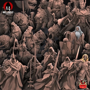 Orc Warg Rider Miniature: 28/32/38mm Fantasy RPG Mini for Dnd, TTRPG - Etsy