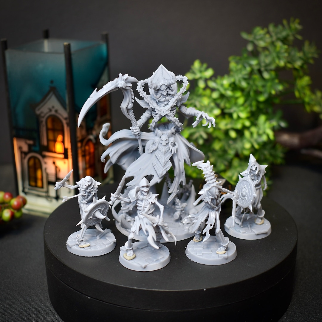 Skeleton Boss Enemy Minions Monster Miniature Dungeons and Dragons Mini ...