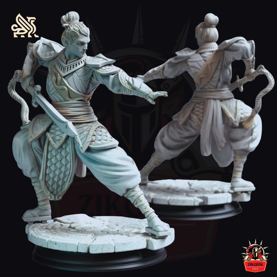 Elf Eastern Pureblood Fighter Dnd Miniature Dungeons and Dragons Mini ...