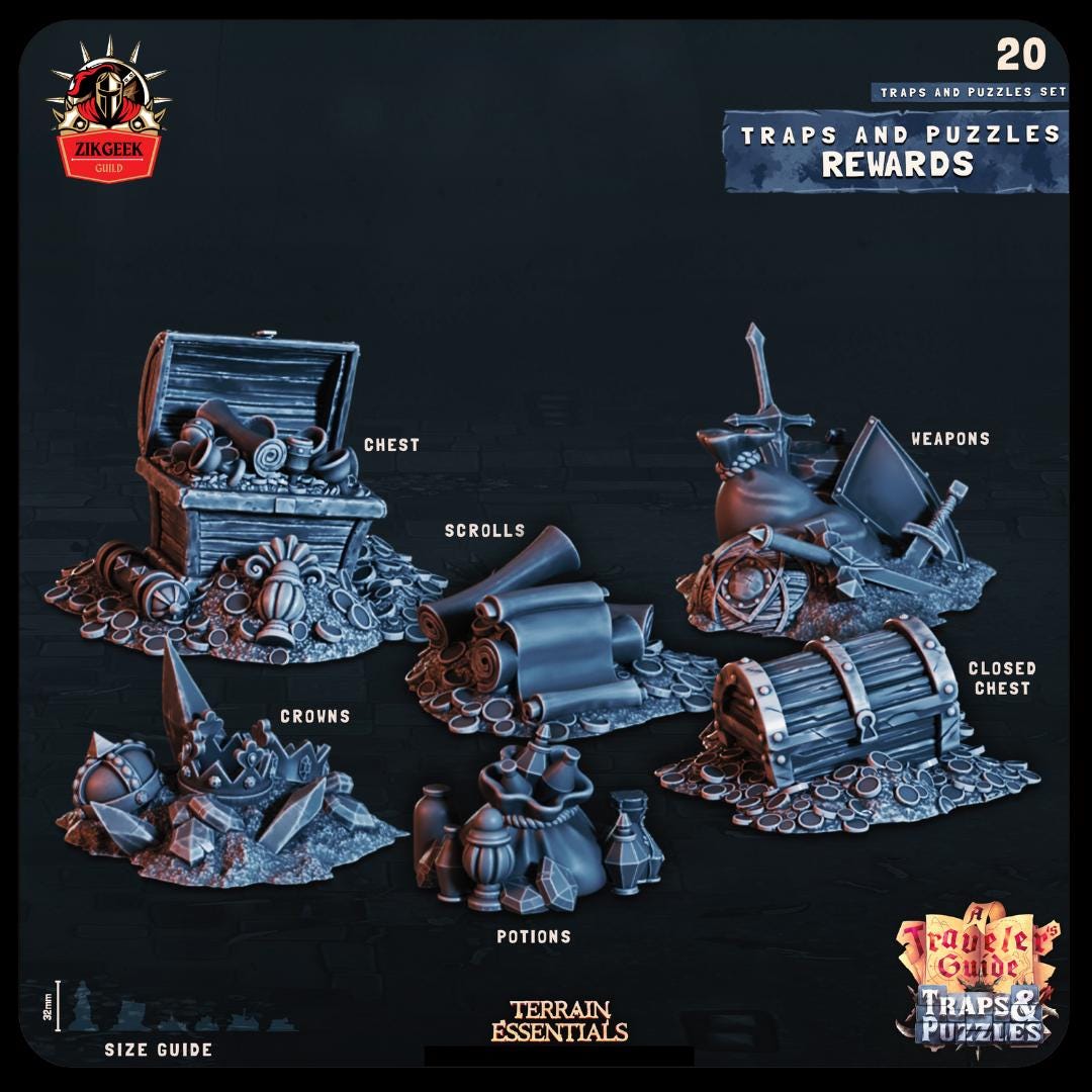 Rewards Props Traps and Puzzles Furniture Terrain Miniature Dungeons ...