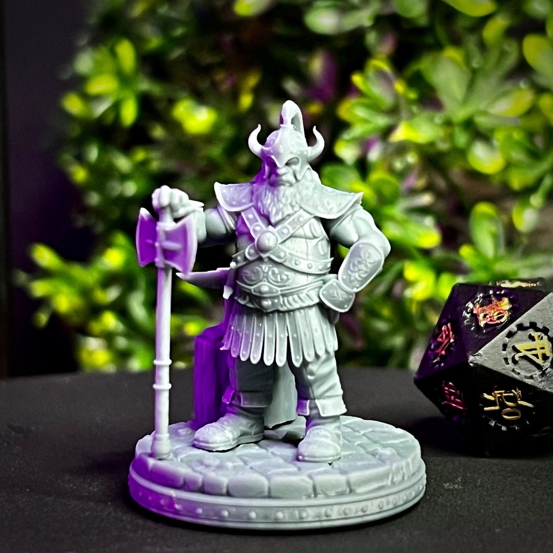Dwarf Warrior Blacksmith Classic Dnd Miniatures Dungeons and Dragons ...