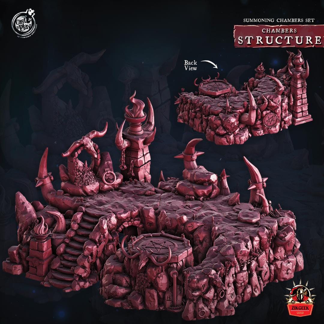 Summoning Chambers Structure Terrain: 28/32/38mm Fantasy RPG Mini for ...