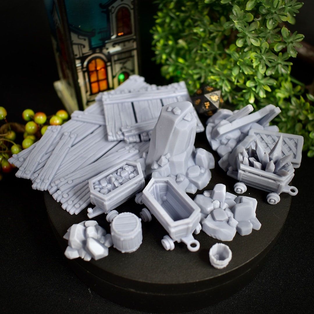 Dwarf Mine Props Dnd Miniature, Dungeon Hero Quest RPG Tabletop Game ...
