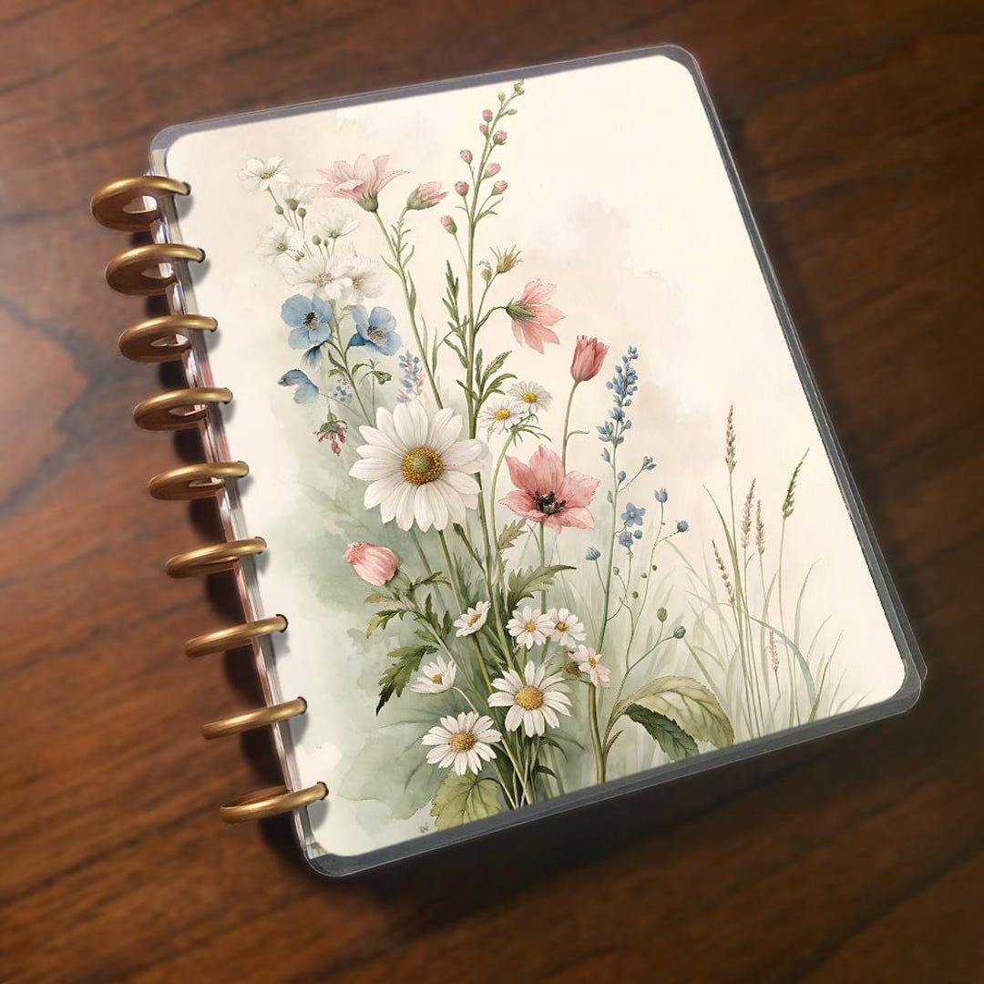 Soft Wildflowers:handmade Vintage Botanical Floral|happy Planner ...