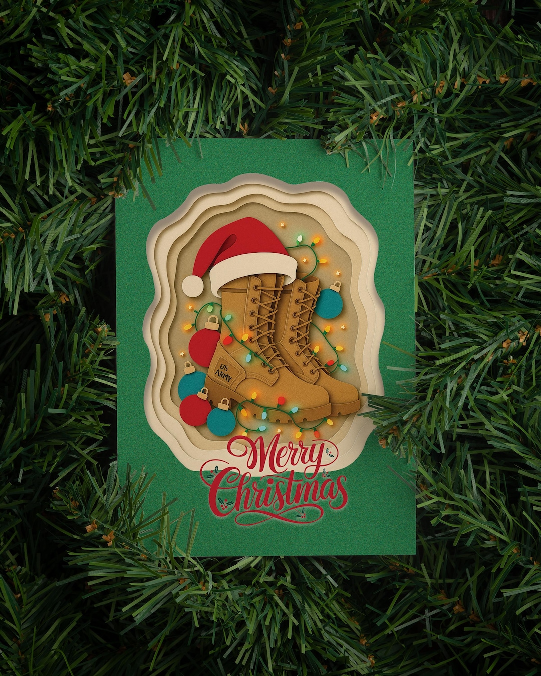 U.S ARMY Christmas Card - Holiday Edition - Etsy