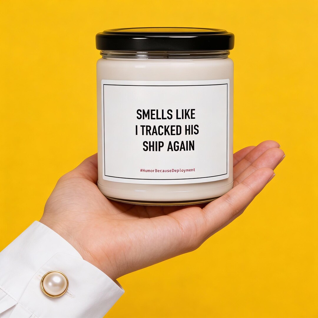 Funny Navy Deployment | Smells Like I Tracked His Ship Soy Candle - Etsy