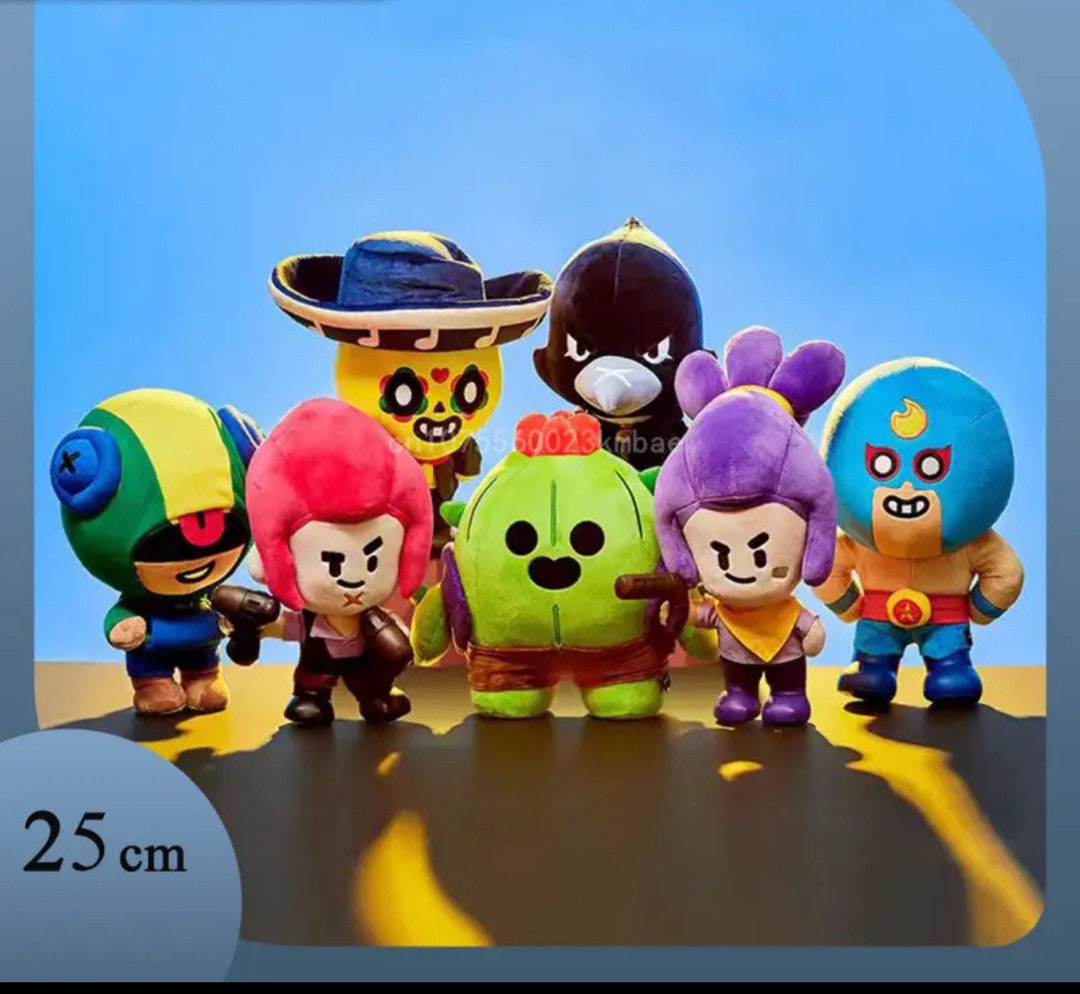 Brawl Stars Plushie All Characters Including Shelly Spike Crow El Primo ...