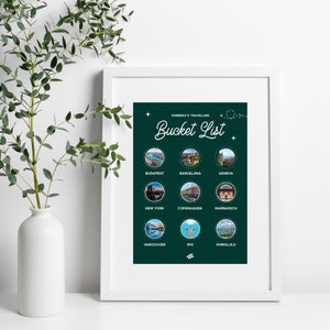 Bucket List Scratch Poster, Personalised Adventure Wall Art, Travel ...
